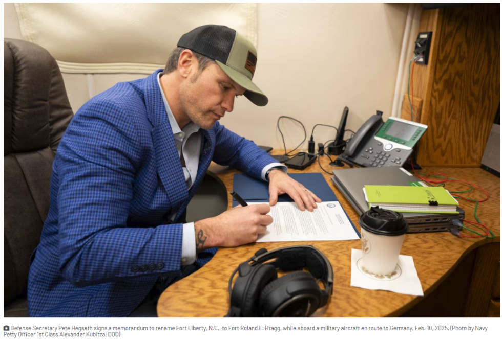 Pentagon moves to restore Fort Bragg name to North Carolina’s Fort ...