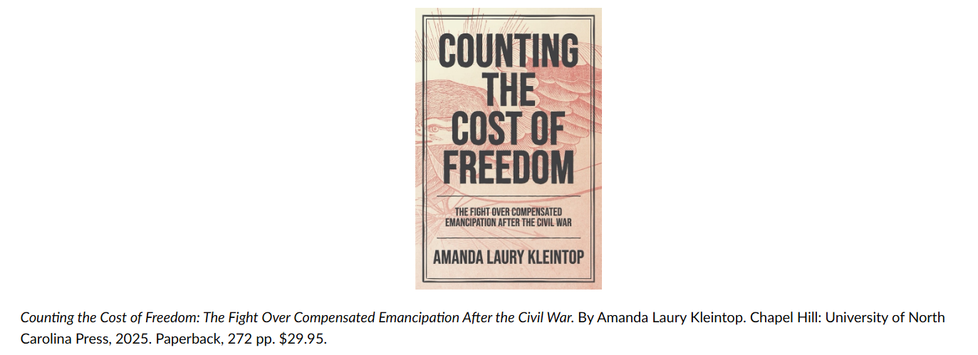 Book Review: Counting the Cost of Freedom: The Fight Over Compensated ...